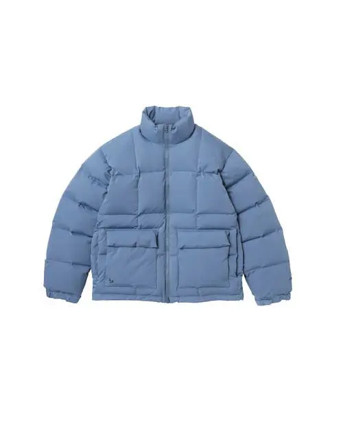 VOWELS Down Filled Puffer Jacket - Blue