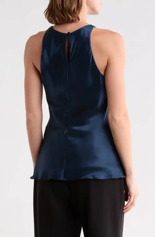 REFORMATION Saskia Silk Tank Top - Midnight