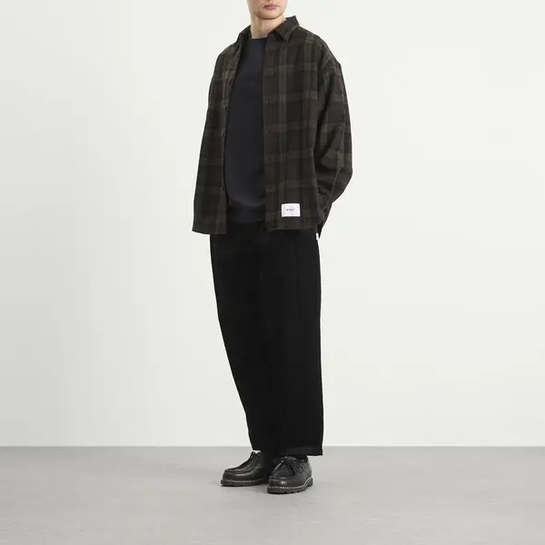 WTAPS Two Tuck Corduroy Trousers - Black