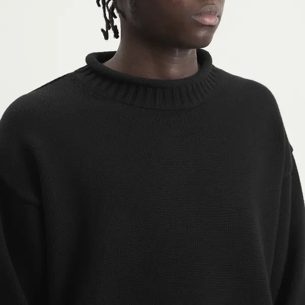 Studio Nicholson Hirst Wool Cotton Roll Edge Jumper