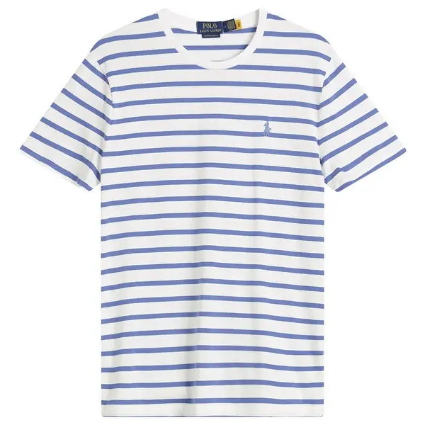 Polo Ralph Lauren Stripe T-shirt - White/old Royal