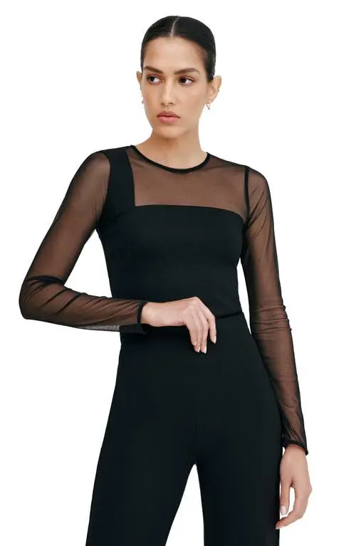 MARCELLA Soraya Mixed Media Top