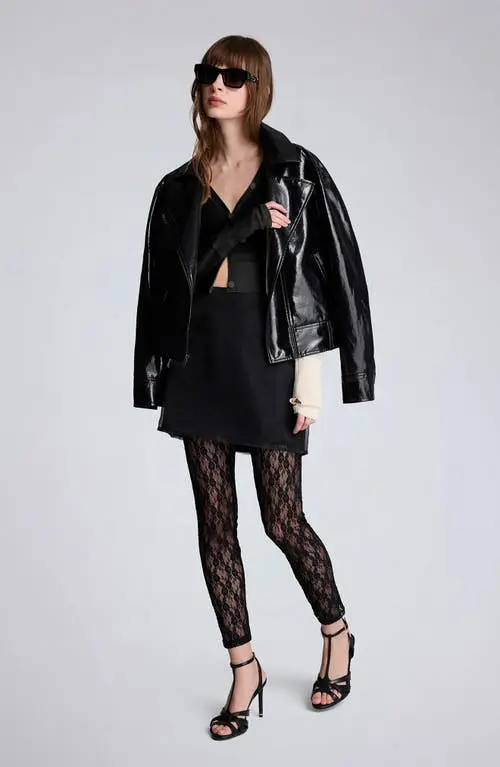 KENNETH COLE COLLECTION Crop Sheer Saddle Shoulder Cardigan