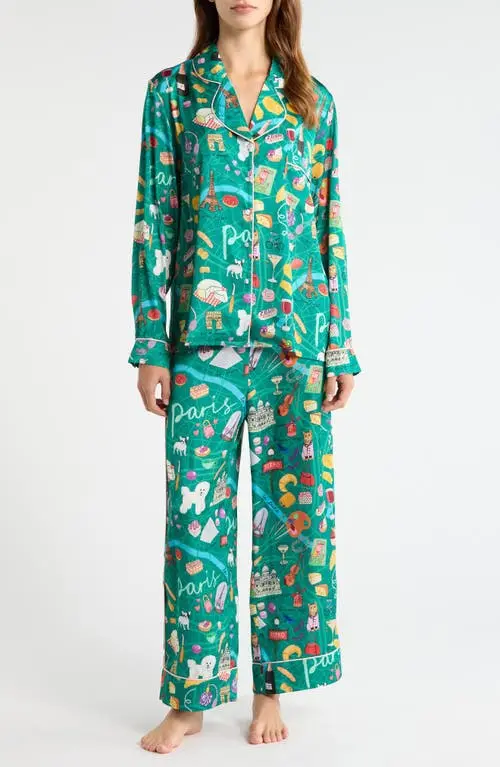 KAREN MABON Paris Classic Pajamas - Green