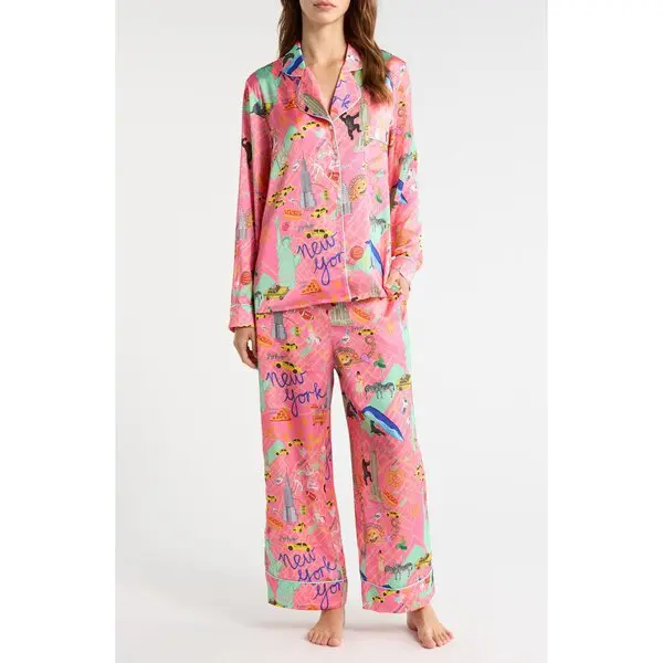 KAREN MABON City That Never Sleeps Pajamas - Light Pink