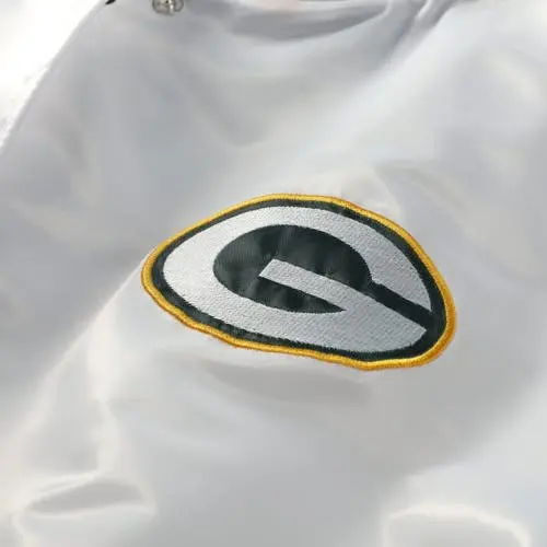 Mitchell & Ness Green Bay Packers Full-snap Satin Jacket