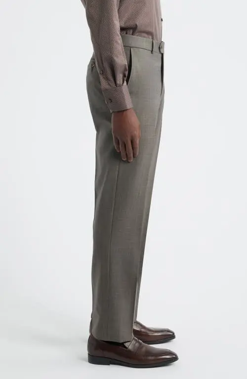 Berle Flat-front Wool Dress Pants
