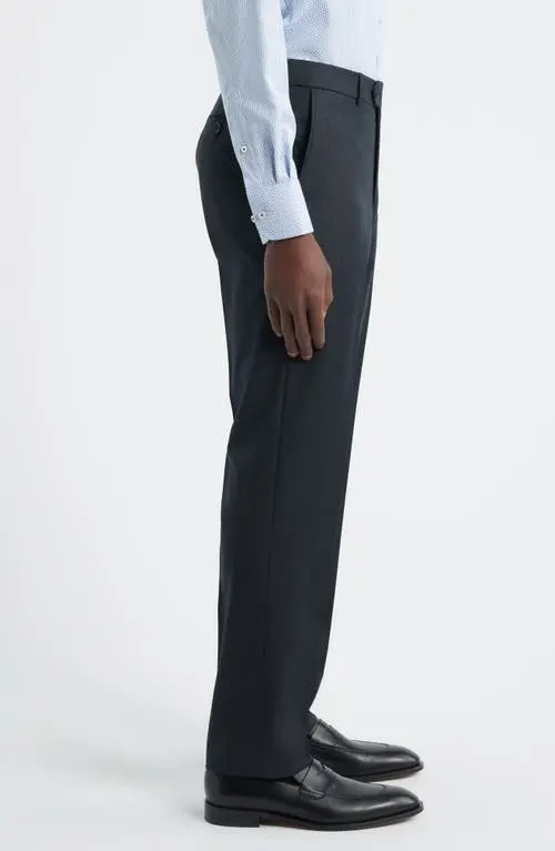 Berle Flat-front Straight-leg Twill Dress Pants