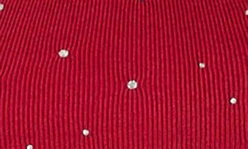 Guess Minara Rhinestone Turtleneck Halter Sweater - Red
