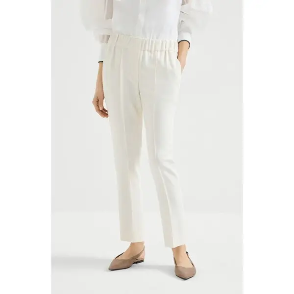 Brunello Cucinelli Tailored Jogger Trousers - Off-white