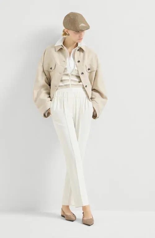 Brunello Cucinelli Tailored Jogger Trousers - Off-white