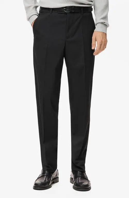 Mango Pleated Straight Leg Trousers