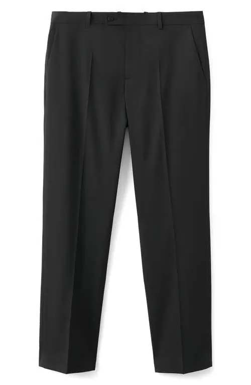 Mango Pleated Straight Leg Trousers