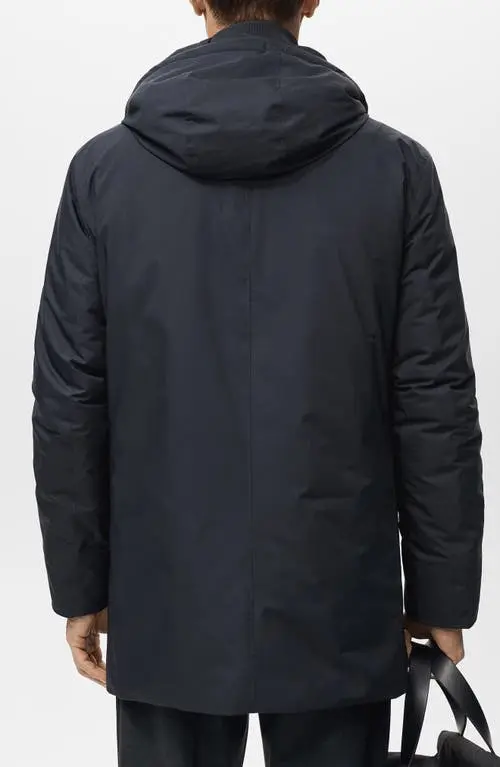 Mango Water Repellent Insulated 3-in-1 Coat - Navy