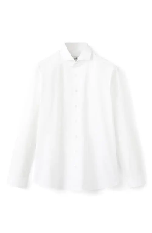 Mango Cotton Button-up Shirt - White