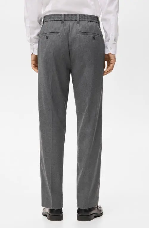 Mango Straight Leg Pants - Grey