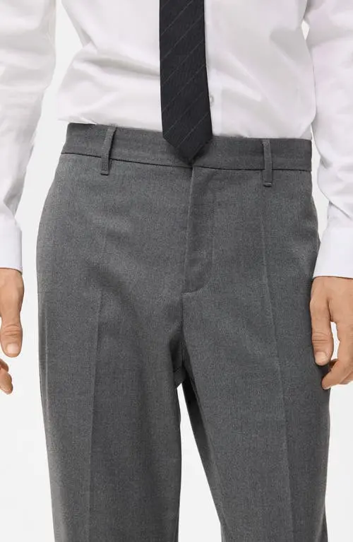 Mango Straight Leg Pants - Grey