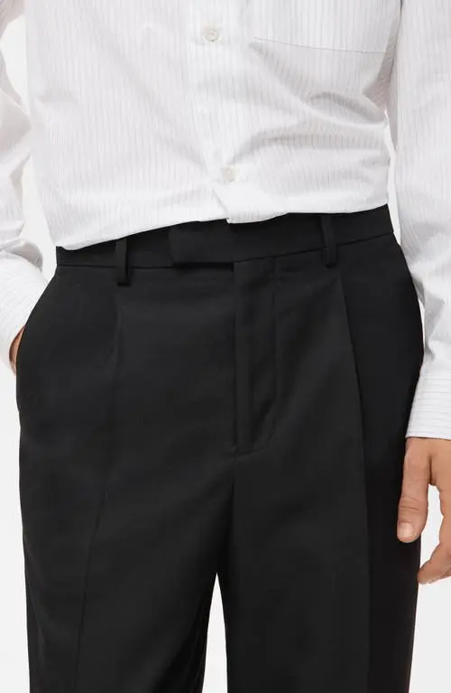 Mango Regular Fit Pleated Trousers