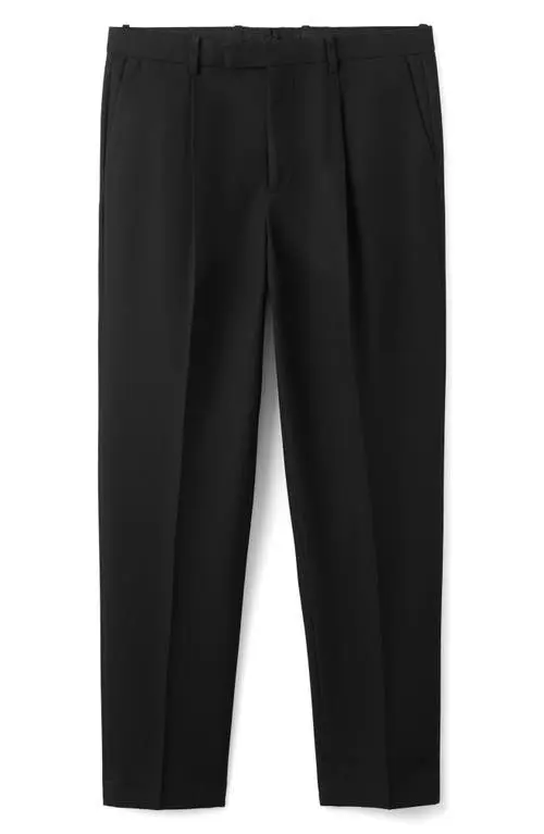 Mango Regular Fit Pleated Trousers