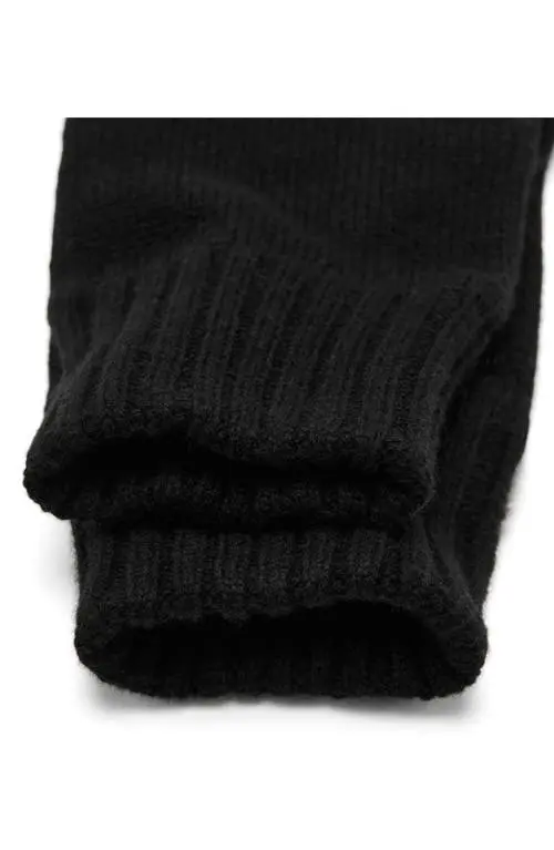 Mango Two-tone Knitted Gloves