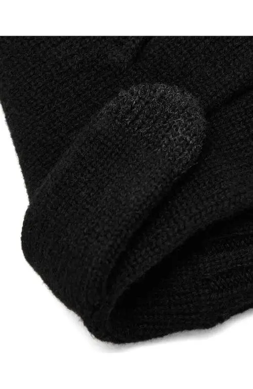 Mango Two-tone Knitted Gloves