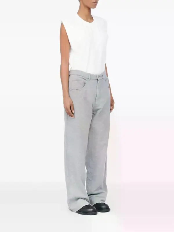MAISON MARGIELA Wide-leg Trousers With Raw Hem