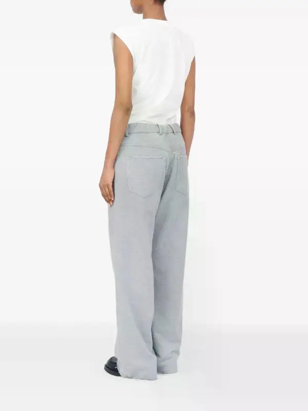 MAISON MARGIELA Wide-leg Trousers With Raw Hem