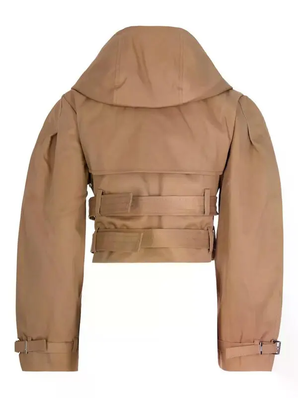 GANNI Hooded Buckled Jacket