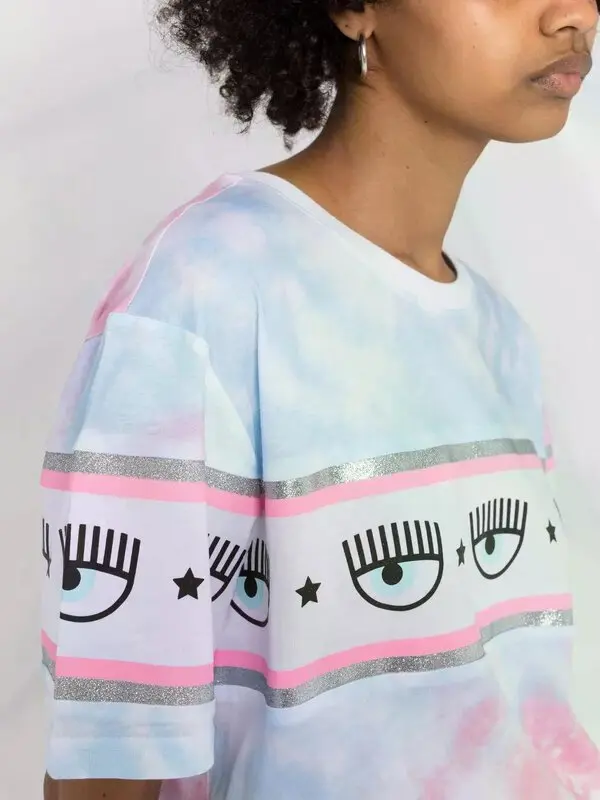 CHIARA FERRAGNI Eye-motif T-shirt