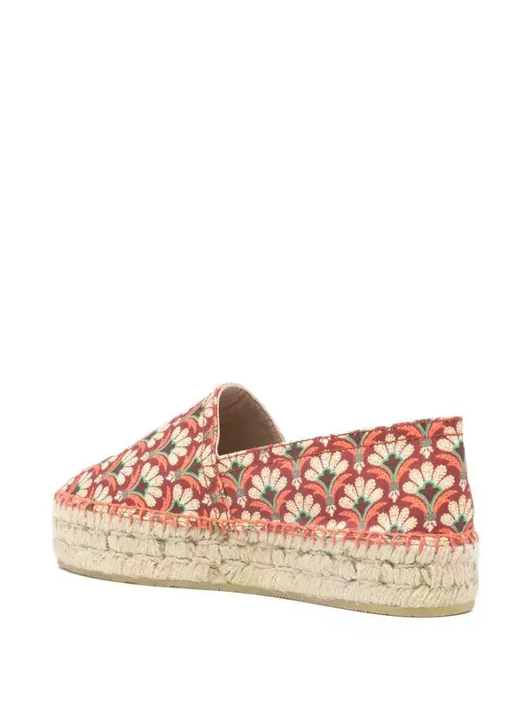 Etro Floral-print Espadrilles - Red