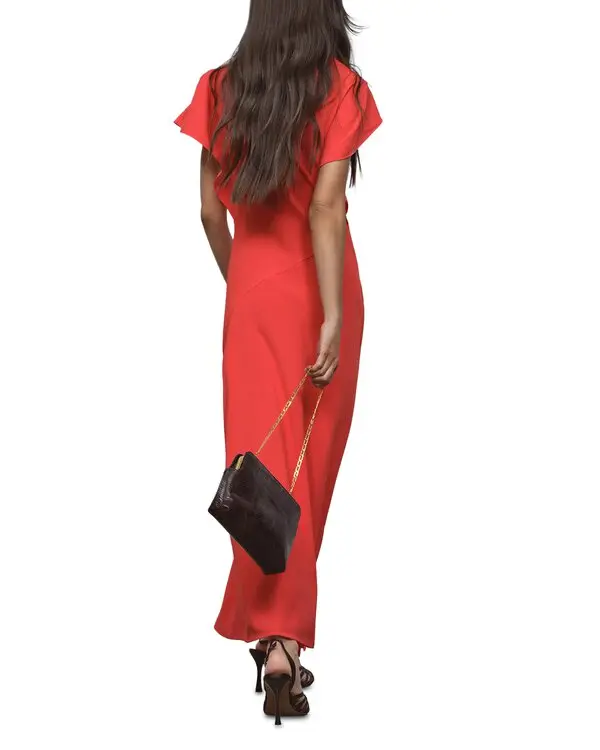 REISS Saskia Draped Maxi Dress