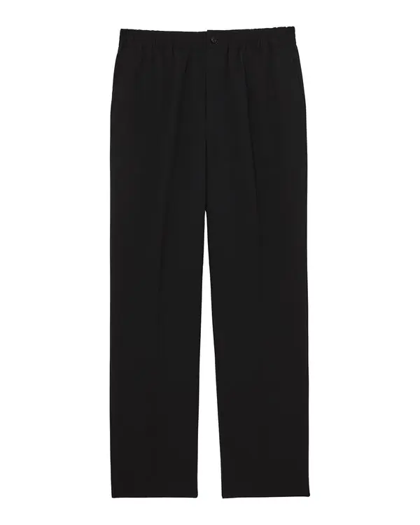 REISS Textured Wide Leg Trousers