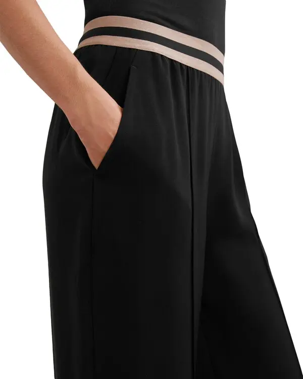 REISS Sonnie Wide Leg Pants - Black