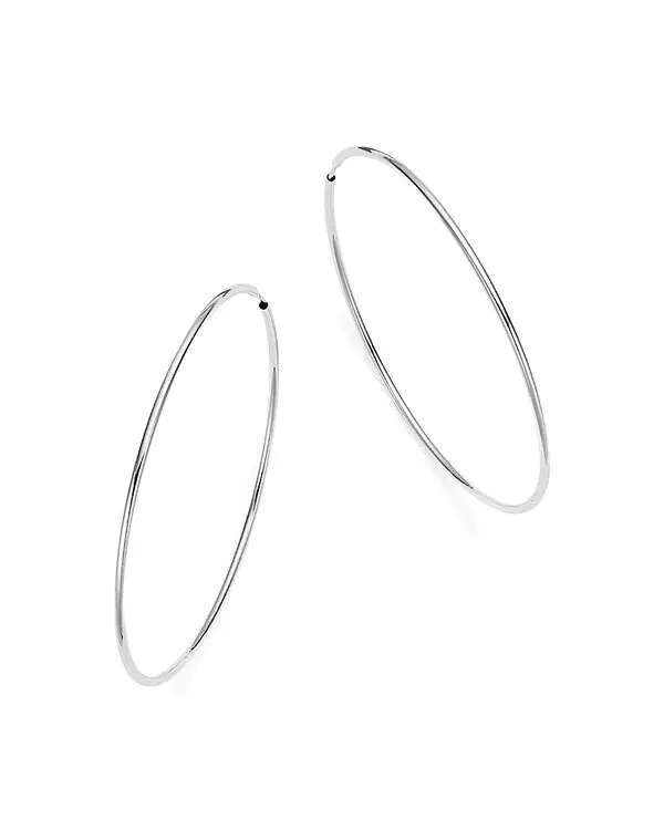 Bloomingdale'S 14k Gold Large Hoop Earrings - White