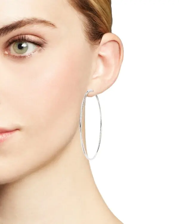 Bloomingdale'S 14k Gold Large Hoop Earrings - White