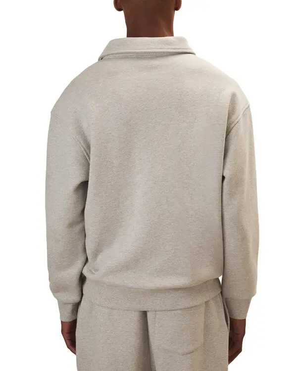 REISS Heavyweight Embroidered Sweatshirt
