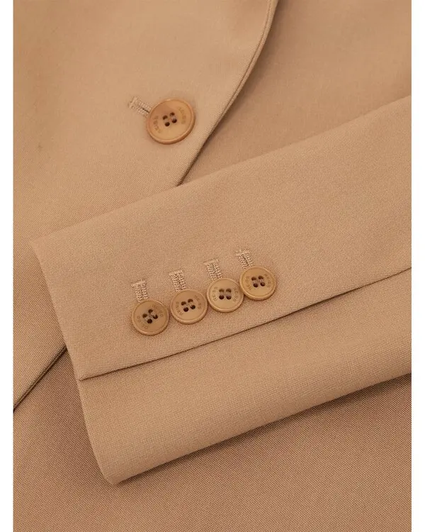 REISS Peak Lapel Blazer - Camel