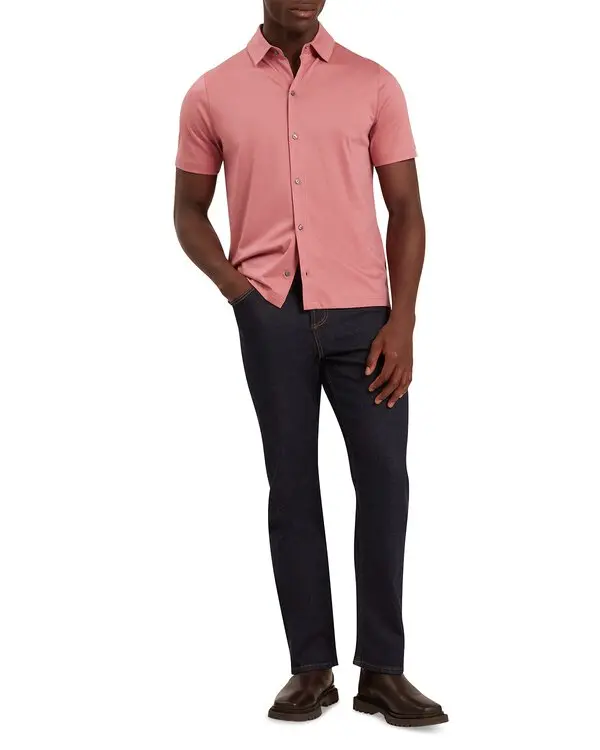 Ted Baker London Fillipp Short Sleeve Regular Fit Shirt - Pink