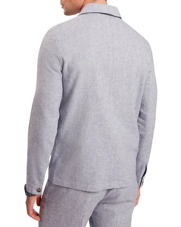 Ted Baker London Linen Blend Harrington Jacket - Light Blue