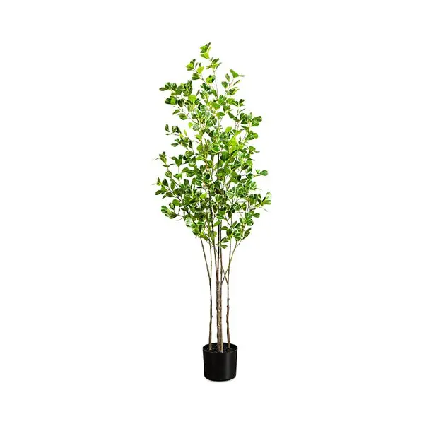 NEARLY NATURAL 5' Artificial Heart Shaped Ficus Leaf Tree - Green