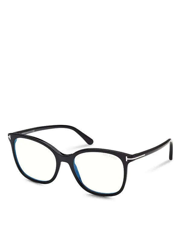 TOM FORD Square Blue Light Glasses - Black