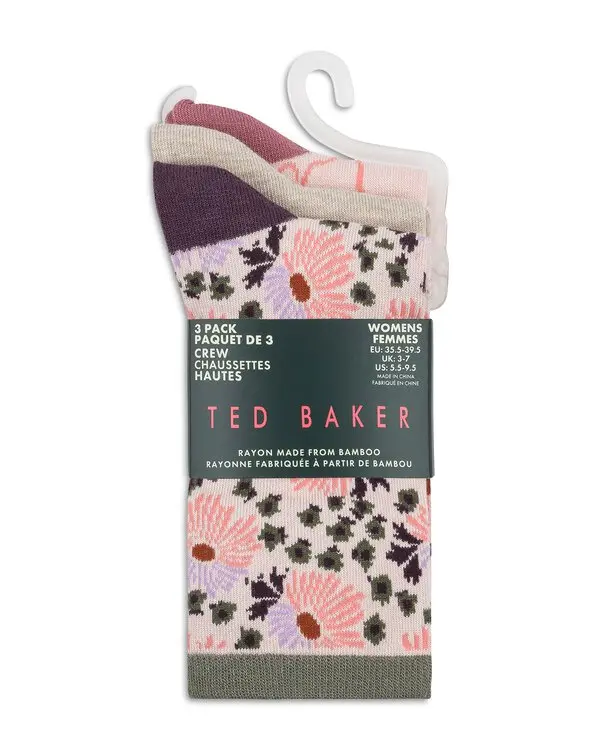 Ted Baker London Set Of 3 Dress Crew Socks
