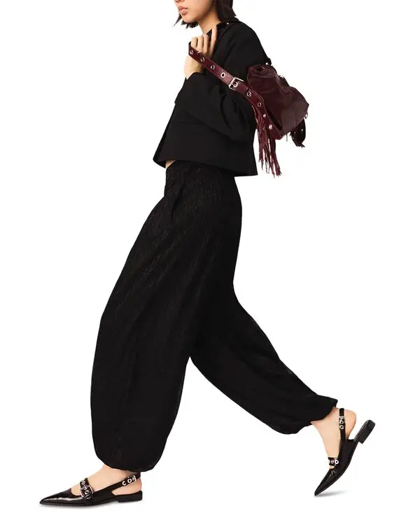 Maje Metallic Harem Trousers