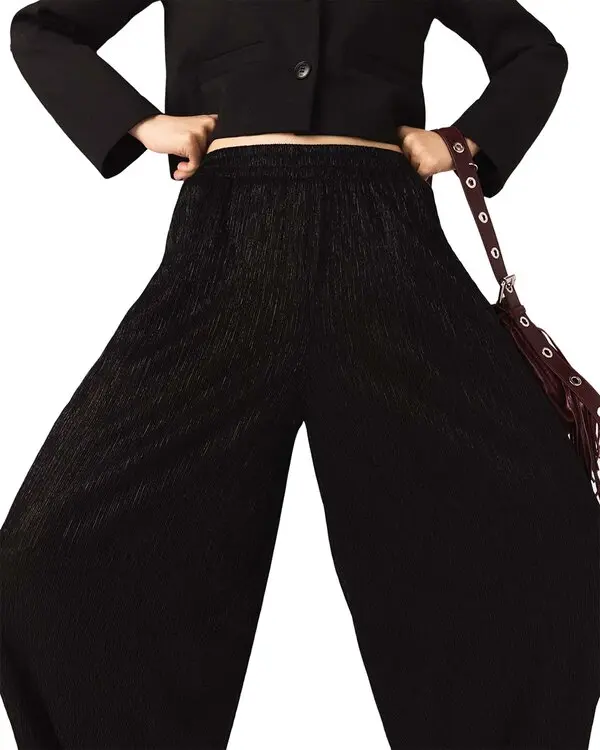Maje Metallic Harem Trousers
