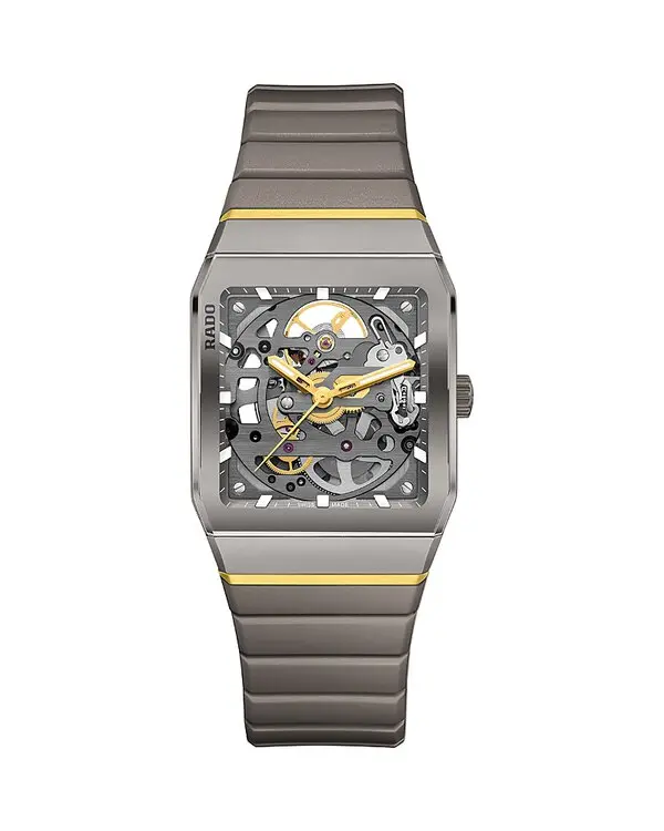 RADO Anatom Skeleton Watch, 23mm X 33mm - Gray/gray