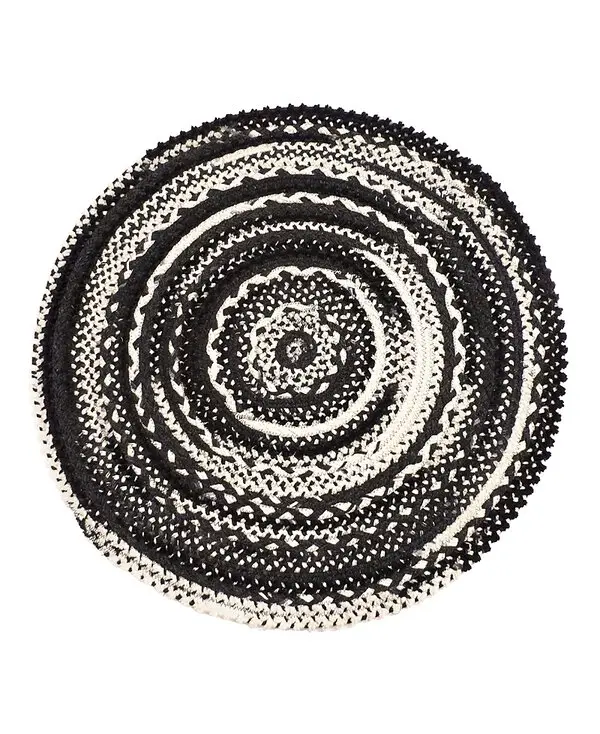 CAPEL Bayview 0036 5'6x5'6 Round Area Rug - Black