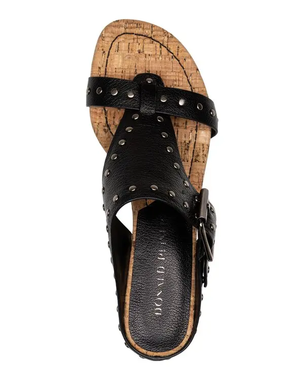 DONALD PLINER Ofelia Studded Wedge Sandals