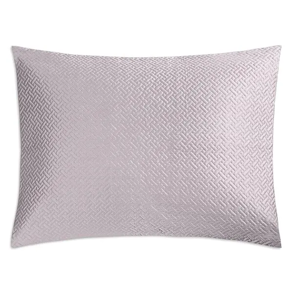 MATOUK Basketweave Quilted King Sham - Deep Lilac