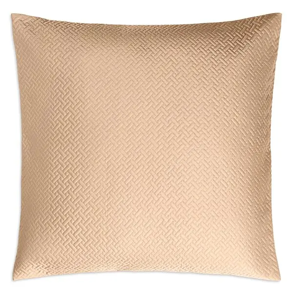 MATOUK Basketweave Quilted Euro Sham - Ambrosia