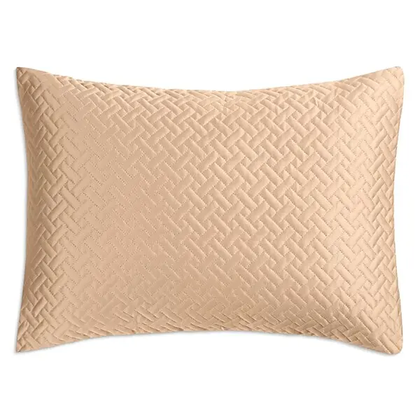 MATOUK Basketweave Quilted Boudoir Sham - Ambrosia